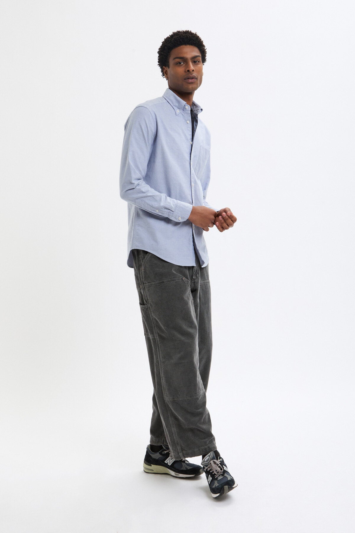 B.d.baggies Camicia a maniche lunghe Bradford Blu | Uomo | WP Store