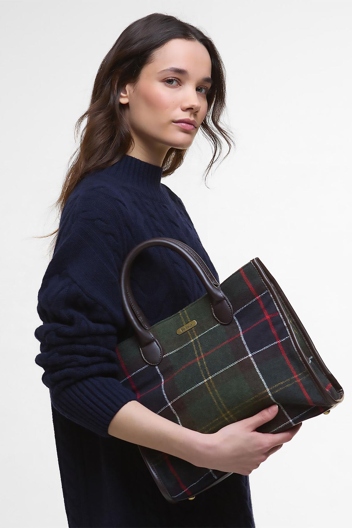 Barbour Lady Borsa tote Barrhill in tartan Classic tartan | Donna | WP ...