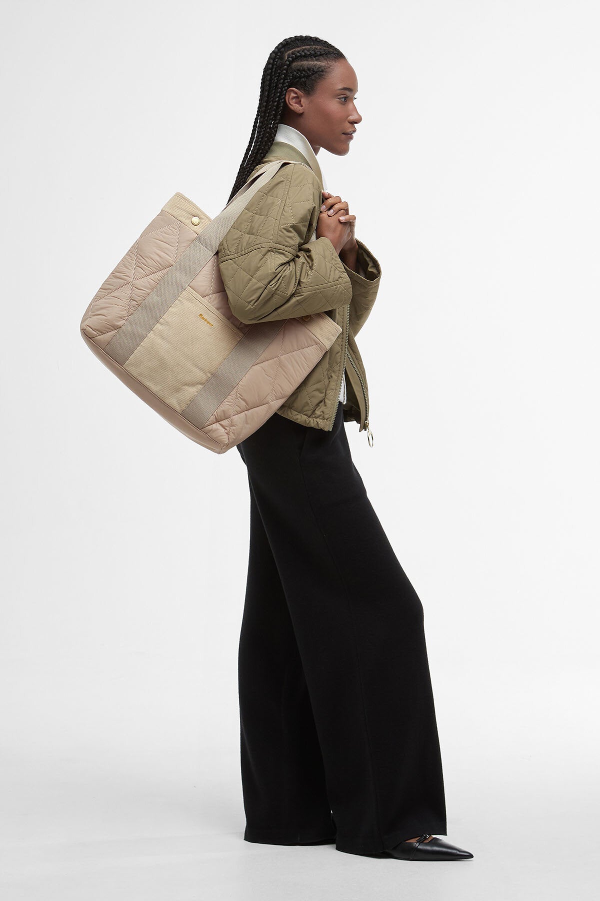 Barbour Lady Borsa tote Healy trapuntata Light sand | Donna | WP Store