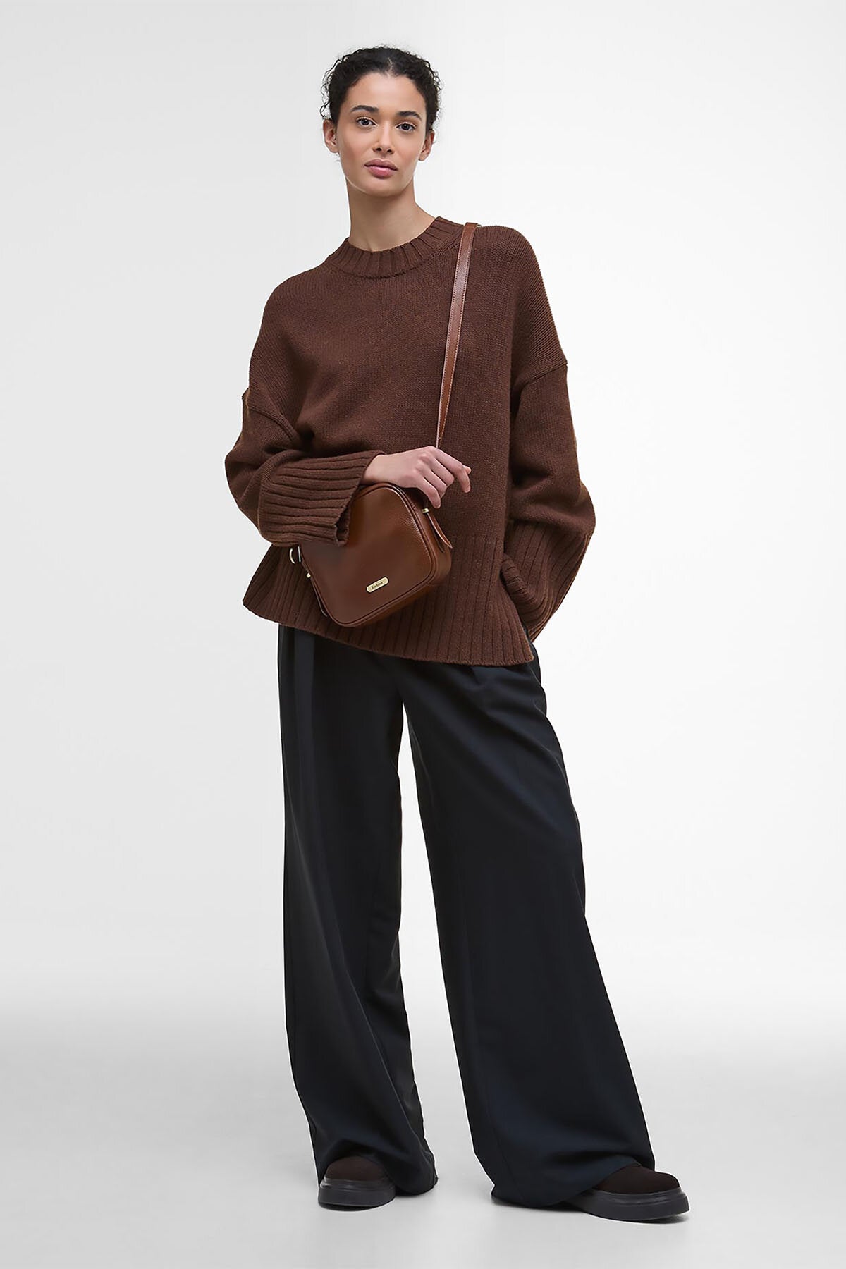 Barbour Lady Borsa a tracolla in pelle Daphne Brown | Donna | WP Store
