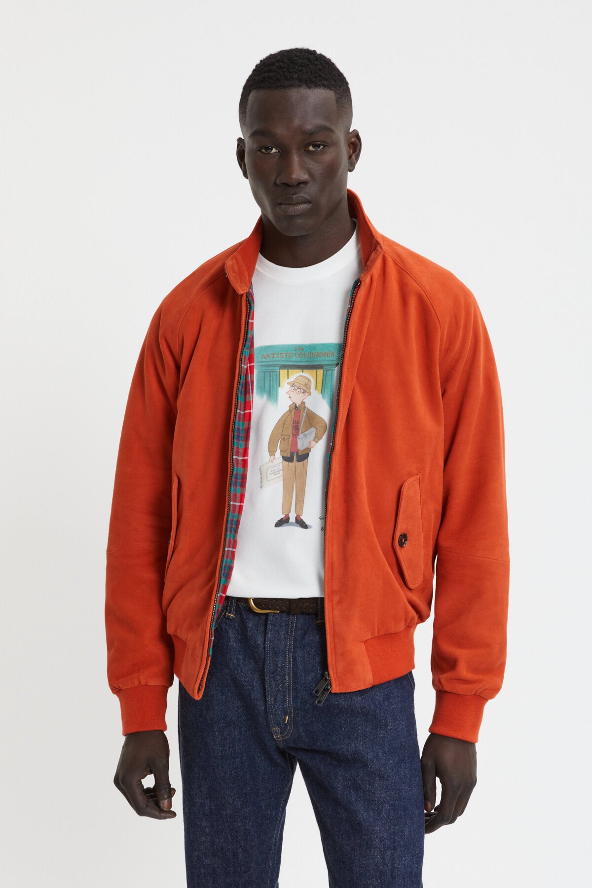 Baracuta G9 Colour in pelle scamosciata Orange red | Uomo | WP Store
