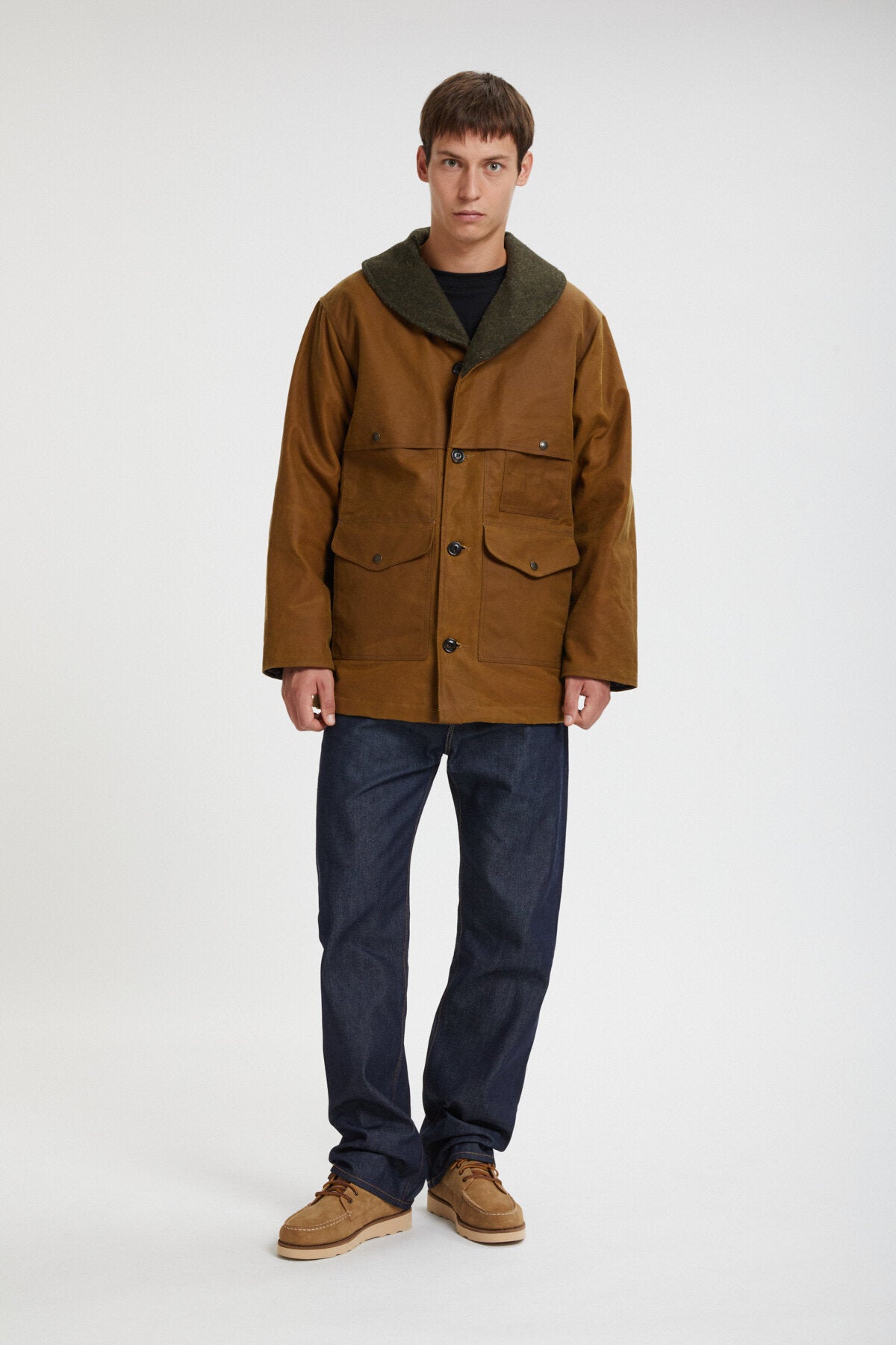 TIN CLOTH INSULATED PACKER COAT Dark tan by Filson Man | Men | WP Store